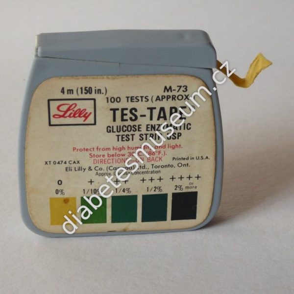 Testační proužky TES-TAPE - Muzeum diabetes